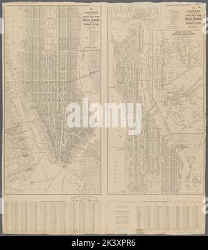 Hagstrom's Map of lower New York City, House Number and Subway Guide ...