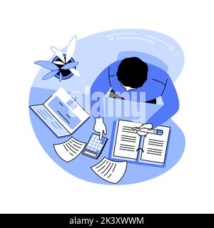 Underwriting specialist isolated cartoon vector illustrations Stock ...