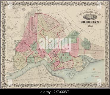 Map of Consolidated City Brooklyn. Cartographic. Maps. 1850 - 1859 ...