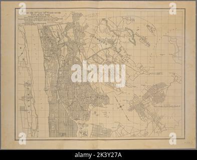 Map of the 23rd & 24th wards of the City of New York, showing the new ...