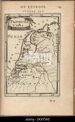 Map of the Netherlands, 1683 Stock Photo - Alamy