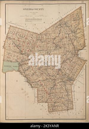 Oneida County. Cartographic. Atlases, Maps. 1838. Lionel Pincus and ...