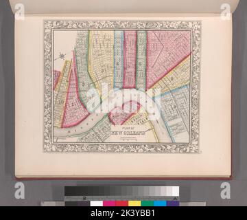 NEW ORLEANS map 1863 Stock Photo - Alamy