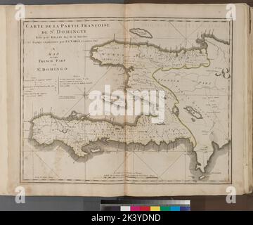 French map of Saint-Domingue French colony Stock Photo - Alamy