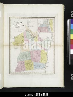 Map of Schenectady County, New York Stock Photo - Alamy