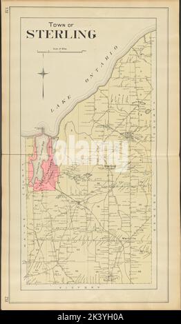 Cayuga County, Left Page Map of Kelloggsville, Sennett Cartographic ...