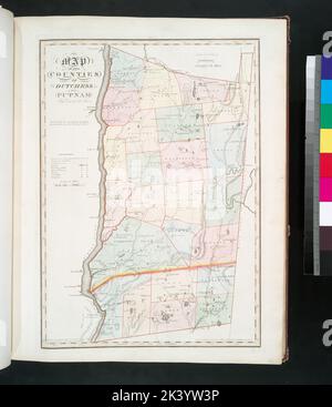 Map of the counties of Dutchess and Putnam 1841 by Burr, David H., 1803 ...