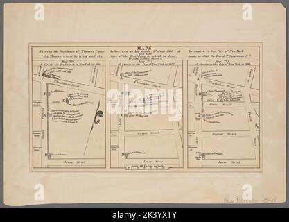Maps shewing the residence of Thomas Paine before, and at his death ...