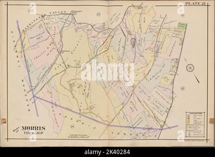 Morris County, Double Page Plate No. 19 Map bounded by Denville Rd ...