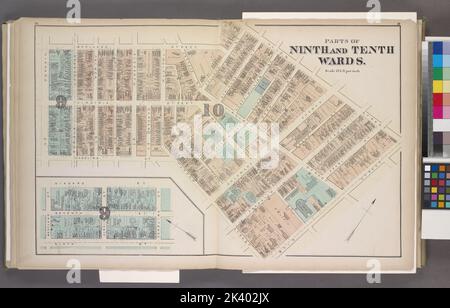Parts of Ninth and Tenth Wards. Cartographic. Maps. 1872. Lionel Pincus ...