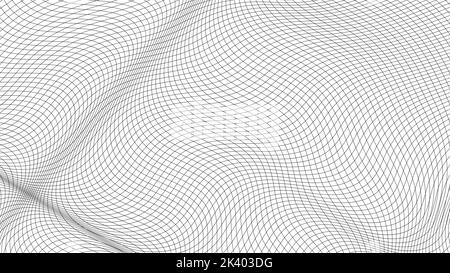 grid, mesh abstract geometric pattern. segmented intersect lines. crossing dynamic stripes ...