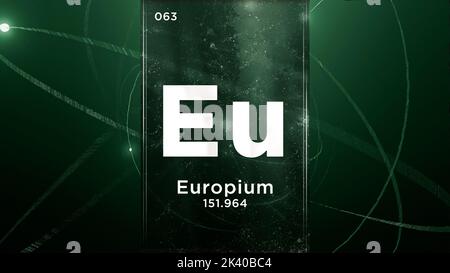 Europium chemical element periodic table science symbol Stock Photo - Alamy