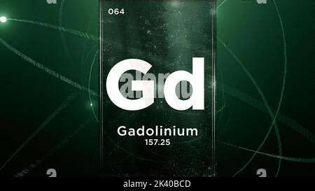 Chemical element of the periodic table - Gadolinium Stock Photo - Alamy
