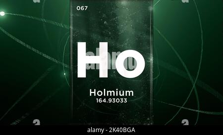 Holmium chemical element periodic table science symbol Stock Photo - Alamy