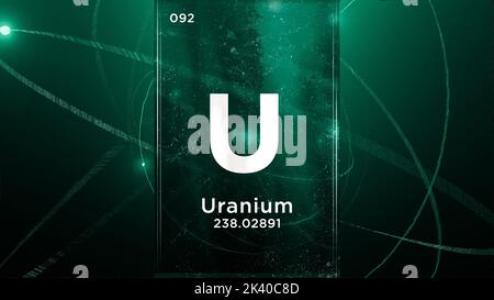 Periodic Table of Elements Uranium Stock Photo - Alamy