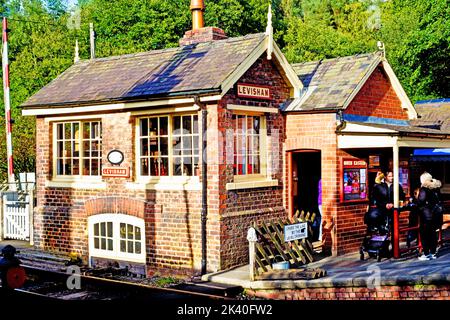 Levisham Station Booking Office and Signal Box, North Yorkshire Moors ...