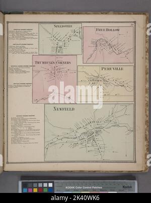 Tompkins County. Cartographic. Atlases, Maps. 1838. Lionel Pincus and ...
