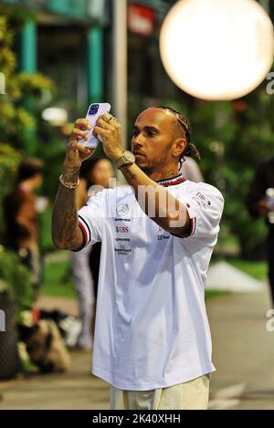 Singapore, Singapore. 29th Sep, 2022. Lewis Hamilton (GBR) Mercedes AMG ...