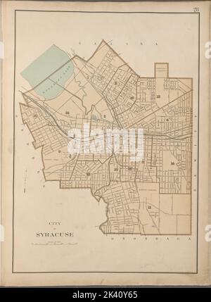 Map of the City of Syracuse, New York , Syracuse N.Y., Maps, Syracuse N ...