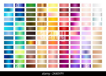 Color Palette, Gradient Colour Swatches in RGB, HEX Colors, Paint ...