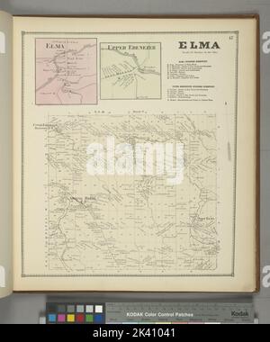 Elma Village Cartographic. Atlases, Maps. 1876. Lionel Pincus and ...
