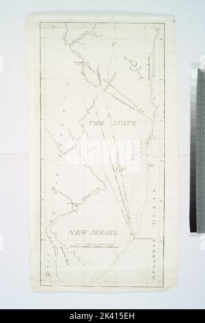 The State of New Jersey, cartographic, Maps, 1888, Cook, George Hammell ...