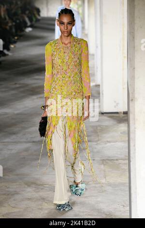 DIRES VAN NOTEN SS23 runway during Paris fashion Week on September 2022 ...
