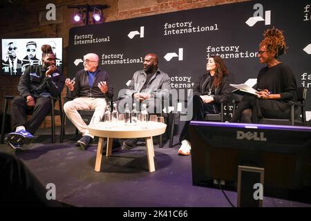 EDITORIAL USE ONLY (left to right) Kenrick Sandy, Es Devlin, Danny ...