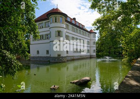 Water castle (circa 1600) in Bad Rappenau in the Kraichgau, Heilbronn ...