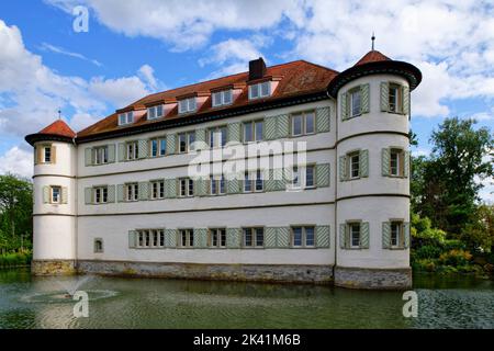 Water castle (circa 1600) in Bad Rappenau in the Kraichgau, Heilbronn ...