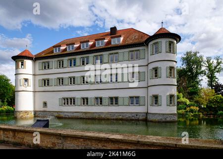 Water castle (circa 1600) in Bad Rappenau in the Kraichgau, Heilbronn ...