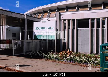 Bourne Hall Exterior view, Ewell, Epsom, Surrey, England, UK, September ...