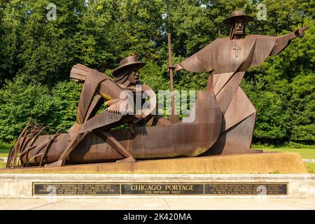 The historic site of the Chicago Portage and the birth of the historic ...