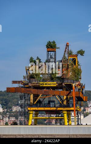 See Monster art installation Stock Photo - Alamy