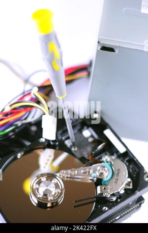 Computer hard disk - Stock Image Stock Photo - Alamy