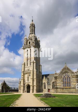 Pleyben cathedral Pleyben Finistere Brittany France Stock Photo - Alamy