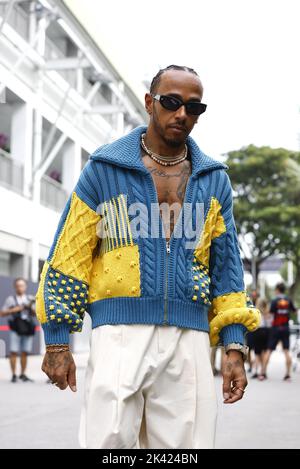 Singapore, 30/09/2022, Lewis Hamilton (GBR) Mercedes AMG F1 W13 ...