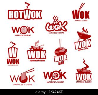 Asian food box symbols fast food noodle box vector illustration icon ...