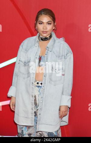 LOS ANGELES - SEP 28: Hayley Kiyoko, Becca Tilley at the Bros Premiere ...