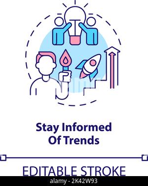 Stay informed concept icon Stock Vector Image & Art - Alamy
