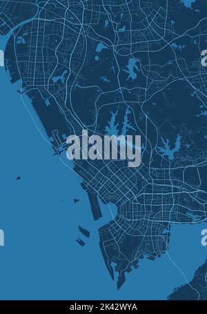 Urban vector city map of Shenzhen, China Stock Vector Image & Art - Alamy