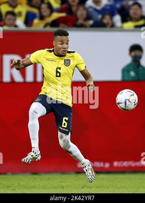 DUSSELDORF - Byron Castillo of Ecuador during the international ...