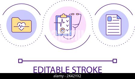 Heart examination loop concept icon Stock Vector Image & Art - Alamy