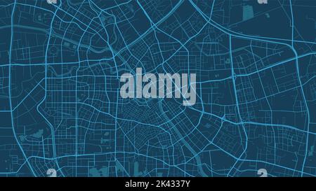 Tianjin vector map. Detailed map of Tianjin city administrative area ...