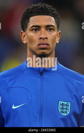 England's Jude Bellingham before the UEFA Nations League Group B2 match ...