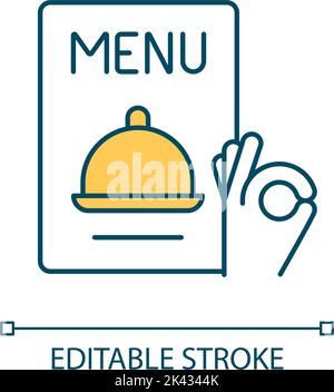 Menu optimization RGB color icon Stock Vector Image & Art - Alamy