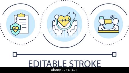 Medical checkup loop concept icon Stock Vector Image & Art - Alamy