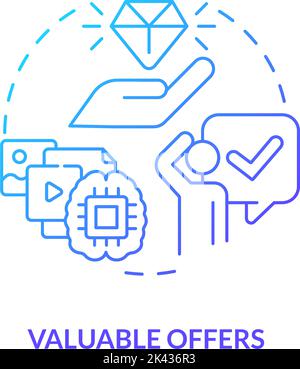 Lead nurturing blue gradient concept icon Stock Vector Image & Art - Alamy