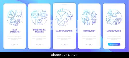 CRM lead management mobile app UI kit Stock Vector Image & Art - Alamy