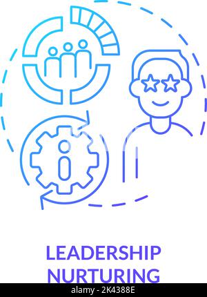 Lead nurturing blue gradient concept icon Stock Vector Image & Art - Alamy